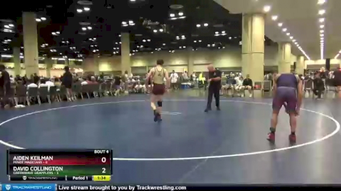 120 lbs Champ Round 1 (16 Team) - Aiden Keilman, Minot Magicians vs ...