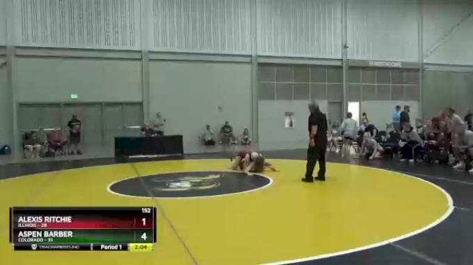 152 lbs Placement Matches (8 Team) - Alexis Ritchie, Illinois vs Aspen ...