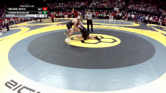 D2-215 lbs Semifinal - Michael Boyle, Watterson vs Logan McClellan, Tri ...