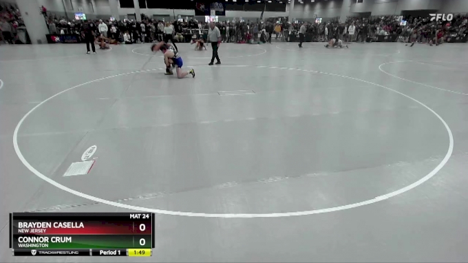 126 lbs Champ. Round 1 - Brayden Casella, New Jersey vs Connor Crum ...