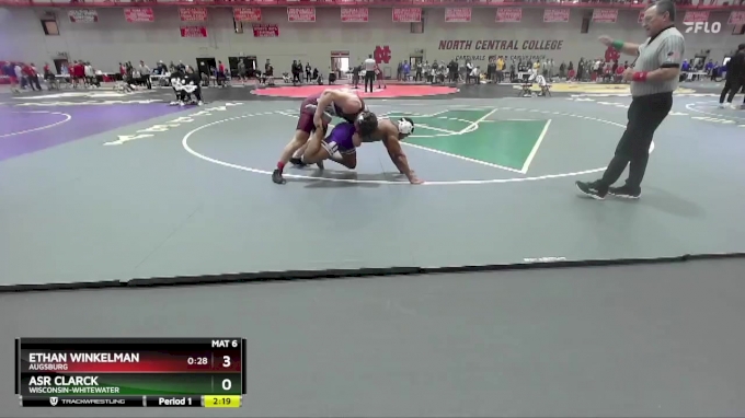 197 lbs Champ. Round 1 - Asr Clarck, Wisconsin-Whitewater vs Ethan ...