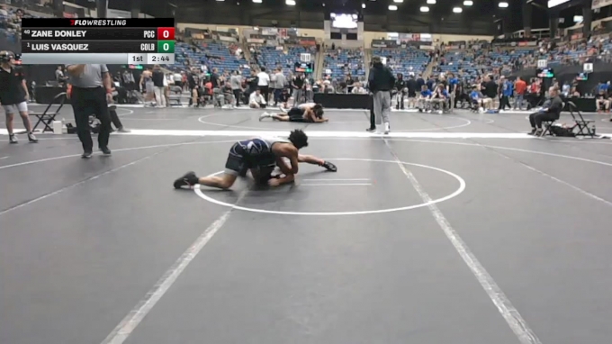 125 lbs Champ. Round 3 - Luis Vasquez, Colby Community College vs Zane ...