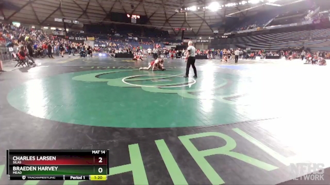 3A 195 lbs Quarterfinal - Braeden Harvey, Mead vs Charles Larsen, Silas
