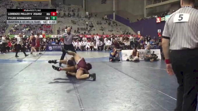 197 lbs Quarters & 1st Wb (16 Team) - Tyler Dormanen, Wisconsin-La ...