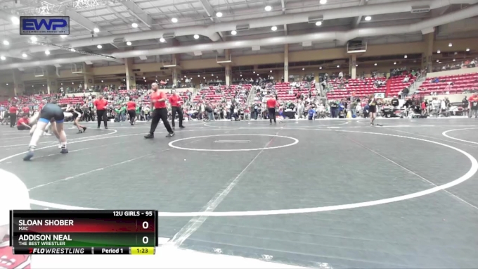95 lbs Champ. Round 1 - Addison Neal, The Best Wrestler vs Sloan Shober ...