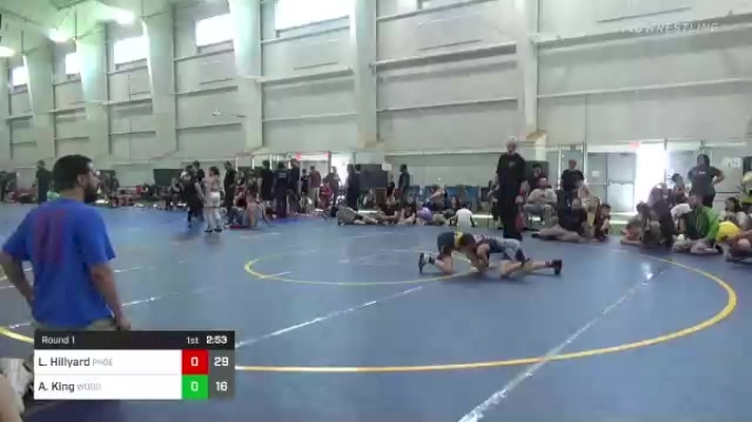 80 lbs Round 1 - Logan Hillyard, Phoenix Wrestling Red vs Ashton King ...