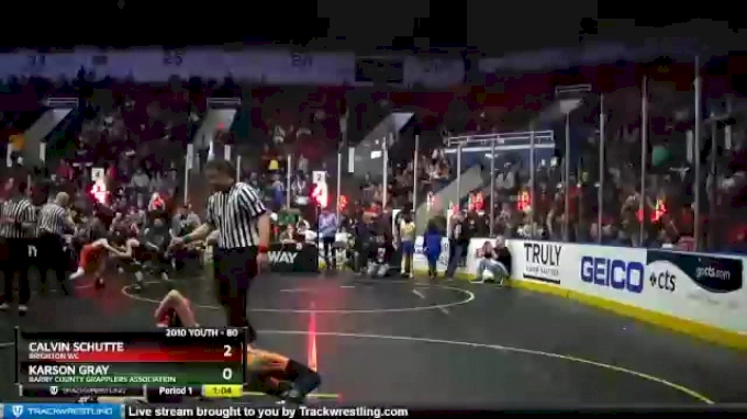 80 lbs Cons. Round 1 - Karson Gray, Barry County Grapplers Association ...