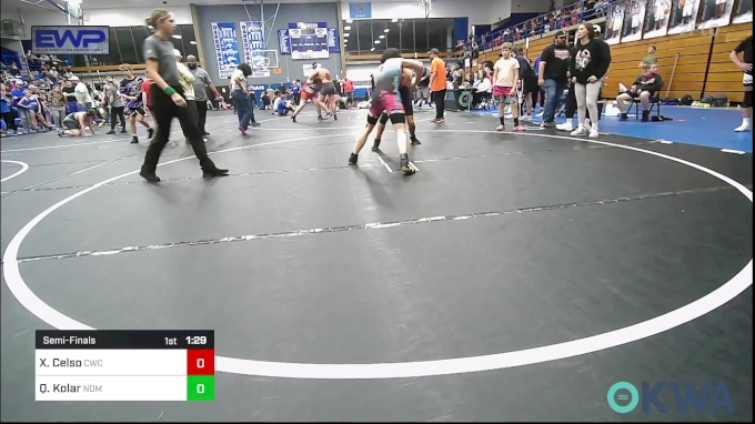 132 lbs Semifinal - Xavier Celso, Cowboy Wrestling Club vs Quade Kolar ...