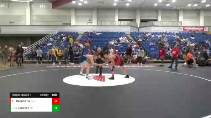 185 lbs Champ. Round 1 - Gavin Bowers, Unattached vs Diego Carabano ...
