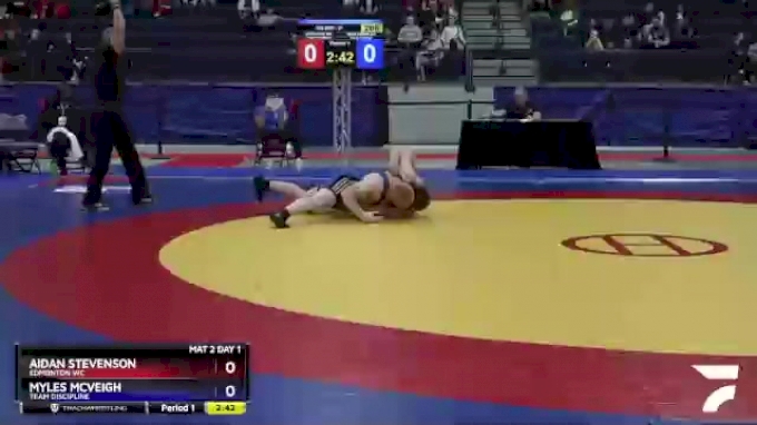 97 kg Round 1 - Aidan Stevenson, Edmonton WC vs Myles McVeigh, Team ...
