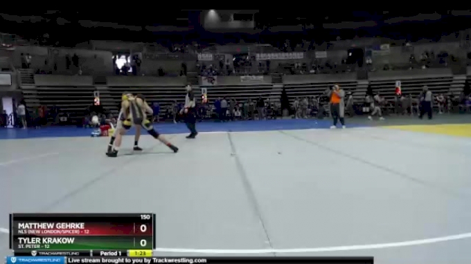 150 lbs Placement (4 Team) - Tyler Krakow, St. Peter vs Matthew Gehrke ...