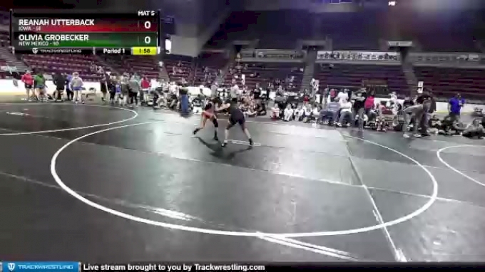 W-112 lbs Semis & 3rd Wb (16 Team) - Reanah Utterback, Iowa vs Olivia ...