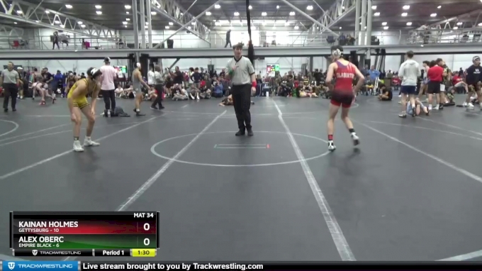 120 lbs Round 5 (6 Team) - Kainan Holmes, Gettysburg vs Alex Oberc ...