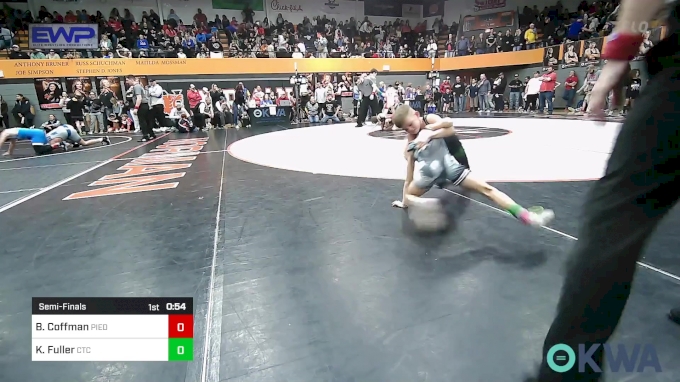 49 lbs Semifinal - Bodee Coffman, Piedmont vs Kasen Fuller, Comanche ...