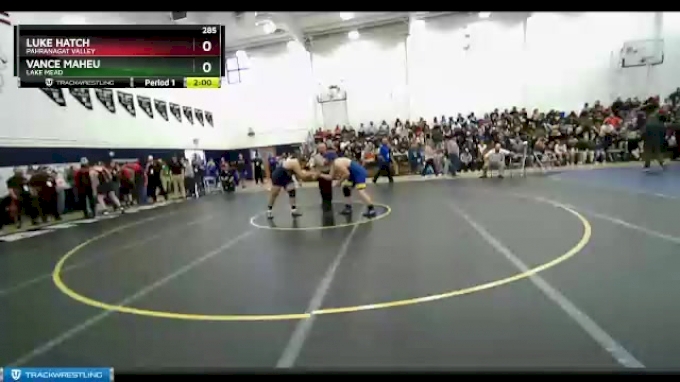 285 lbs 3rd Place Match - Vance Maheu, Lake Mead vs Luke Hatch ...