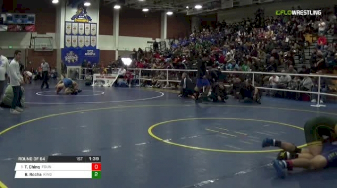 160 lbs Round of 64 - Trenton Ching, Fountain Valley vs Brandon Rocha ...