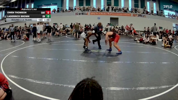 155 lbs Round 2 (4 Team) - Owen Thomson, Caveman vs Laderrick Brown ...