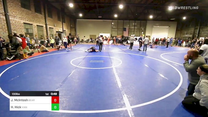 130 lbs 2nd Place - Jasper McIntosh, Bearcat Takedown Club vs Hudson ...