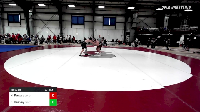 285 lbs Consi Of 8 #1 - Nick Rogers, Springfield vs Dalton Deevey ...