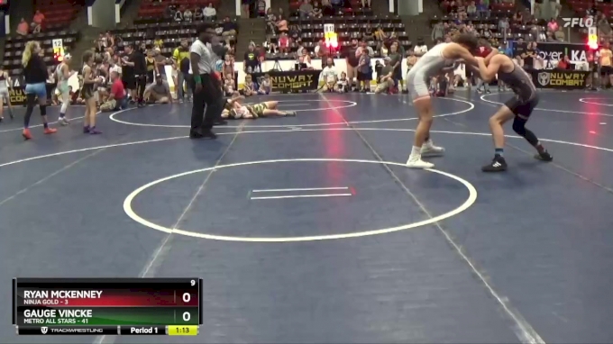 150 lbs Round 1 (4 Team) - Ryan Mckenney, Ninja Gold vs Gauge Vincke ...