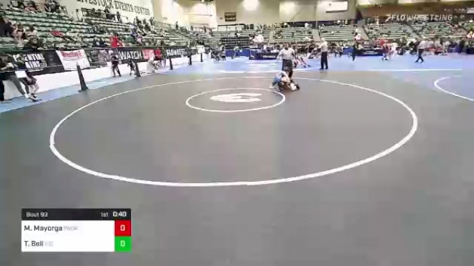 64 lbs Consolation - Mariah Mayorga, Pounders WC vs Taylor Bell ...