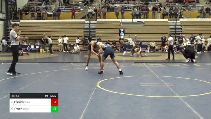 141 lbs Consi Of 8 #2 - Lorenzo Frezza, Columbia vs Kai Owen, Columbia