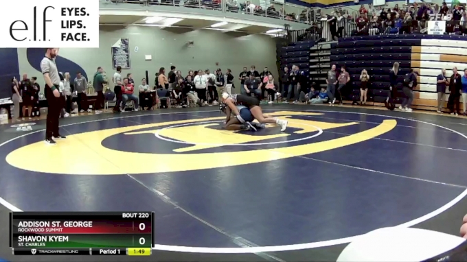 110 lbs. Champ. Round 2 - Addison St. George, Rockwood Summit vs Shavon ...