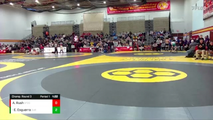 150 lbs Champ. Round 3 - Eli Esguerra, Dublin Coffman vs Aidan Rush ...