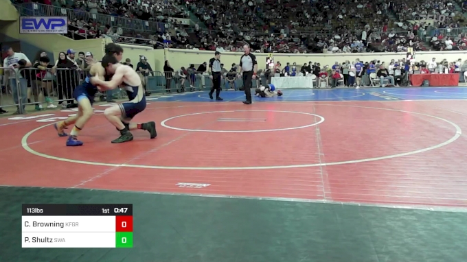 113 lbs Consi Of 64 #2 - Cale Browning, Kingfisher YellowJackets vs ...