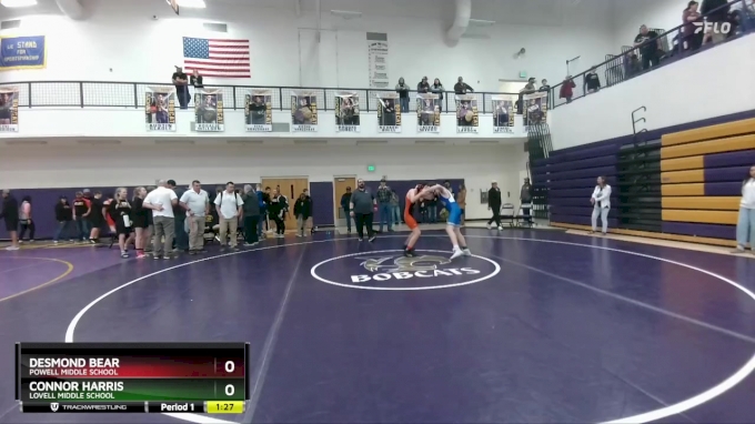 126 lbs 3rd Place Match - Desmond Bear, Powell Middle School vs Connor ...