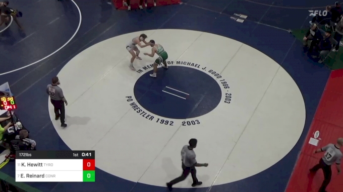 172 lbs Consolation - Keegan Hewitt, Tyrone vs Ethan Reinard, Conrad Weiser