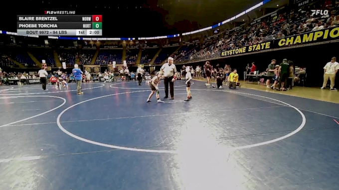 94 lbs Semifinal - Blaire Brentzel, Norwin vs Phoebe Torchia, North ...