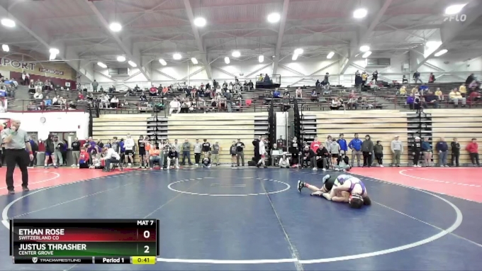113 lbs 1st Place Match - Ethan Rose, Switzerland Co vs Justus Thrasher ...