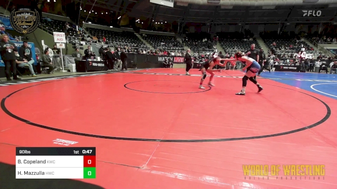 90 lbs Consolation - Bailey Copeland, Keystone Wrestling Club vs Hadley ...