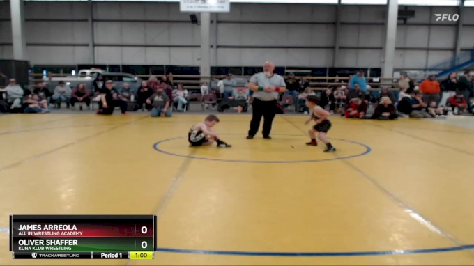 65 lbs Quarterfinal - Oliver Shaffer, Kuna Klub Wrestling vs James ...