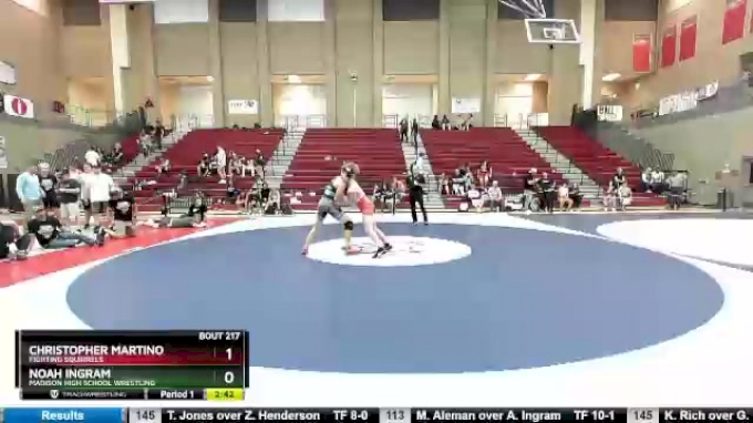 145 lbs 1st Place Match - Christopher Martino, Fighting Squirrels vs ...