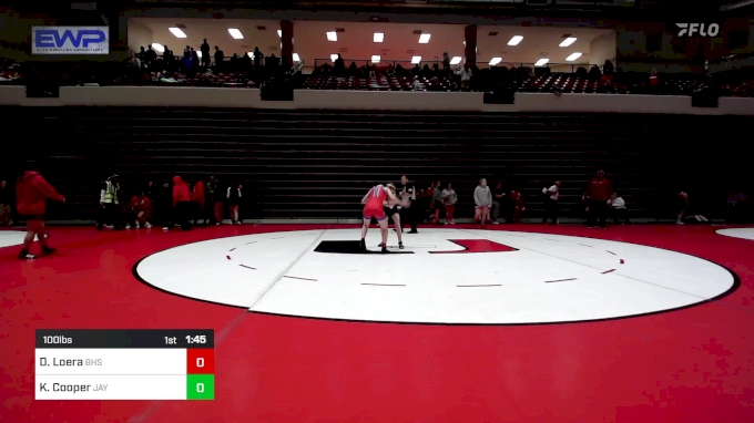 100 lbs Round Of 16 - Darlene Loera, Bixby Girls HS vs Keegan Cooper ...