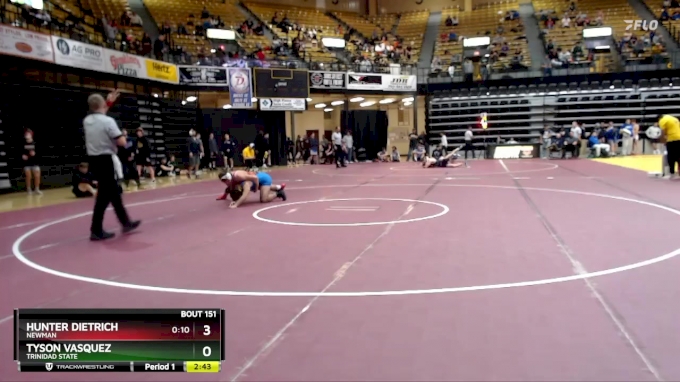 157 lbs Cons. Round 1 - Tyson Vasquez, Trinidad State vs Hunter ...