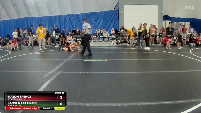 113 lbs Round 3 (8 Team) - Mason Spence, CP Wrestling vs Tanner ...