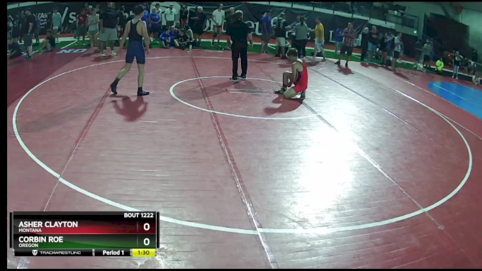 132 lbs Semifinal - Corbin Roe, Oregon vs Asher Clayton, Montana