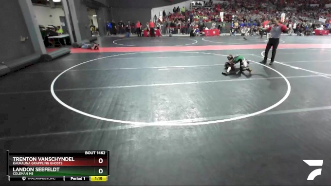 80 lbs Cons. Round 3 - Landon Seefeldt, Coleman MS vs Trenton ...