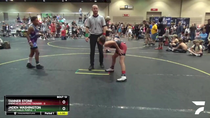 85 lbs Round 5 (6 Team) - Jaden Washington, Untouchables Purple vs ...