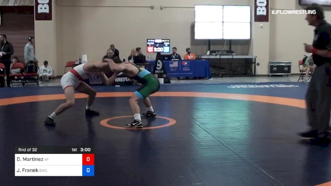 70 kg Rnd Of 32 - Dylan Martinez, Air Force RTC vs Jared Franek, Bison ...