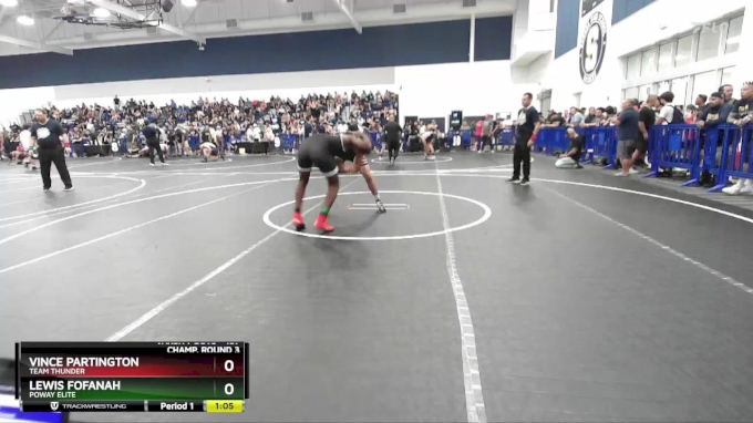157 lbs Champ. Round 3 - Lewis Fofanah, Poway Elite vs Vince Partington ...