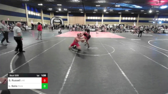 149 lbs Semifinal - Sabian Russell, Live Training vs Luis Solis ...