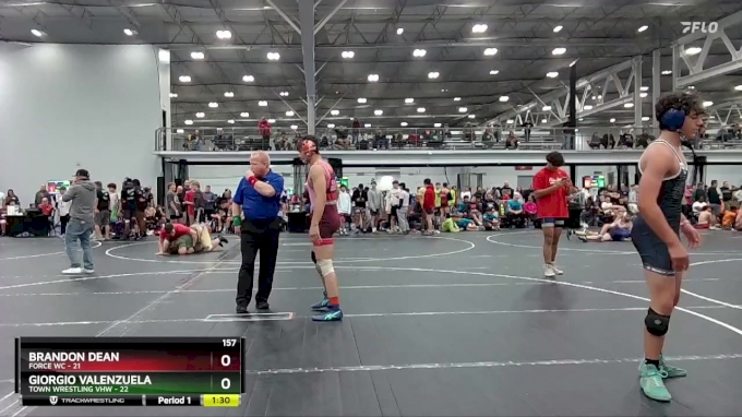 157 lbs Semis (4 Team) - Brandon Dean, Force WC vs Giorgio Valenzuela ...