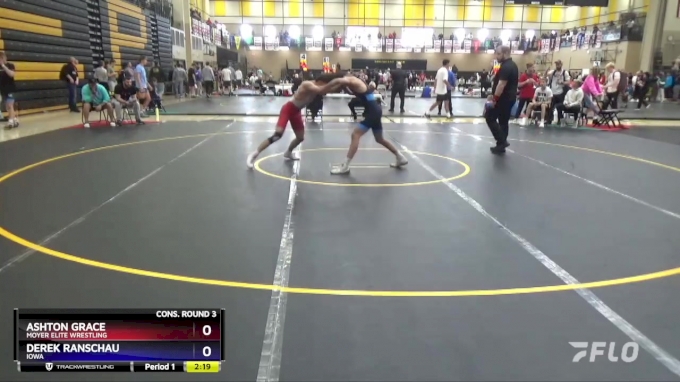126 lbs Cons. Round 3 - Ashton Grace, Moyer Elite Wrestling vs Derek ...