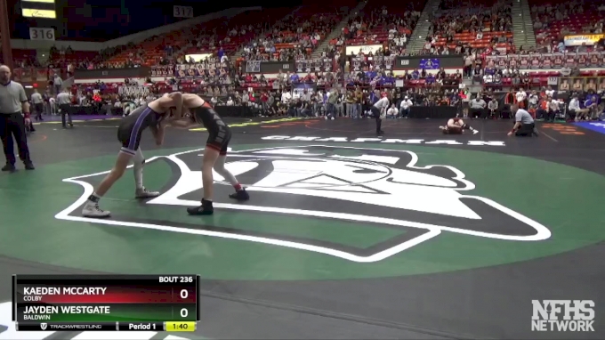 4A 120 lbs Quarterfinal - Jayden Westgate, Baldwin vs Kaeden McCarty, Colby