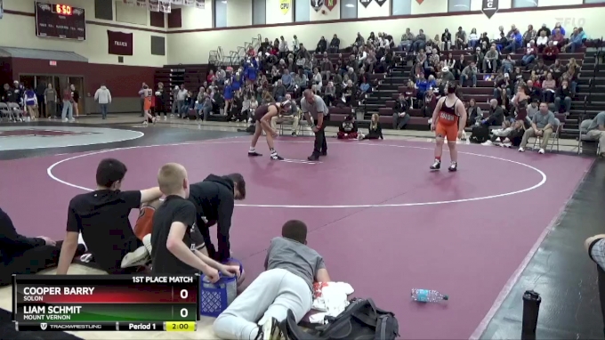 132-141 lbs 1st Place Match - Cooper Barry, Solon vs Liam Schmit, Mount ...