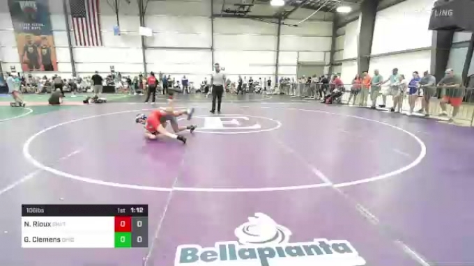 106 lbs Rr Rnd 2 - Nate Rioux, Team Shutt USA vs Greyson Clemens, Ohio ...